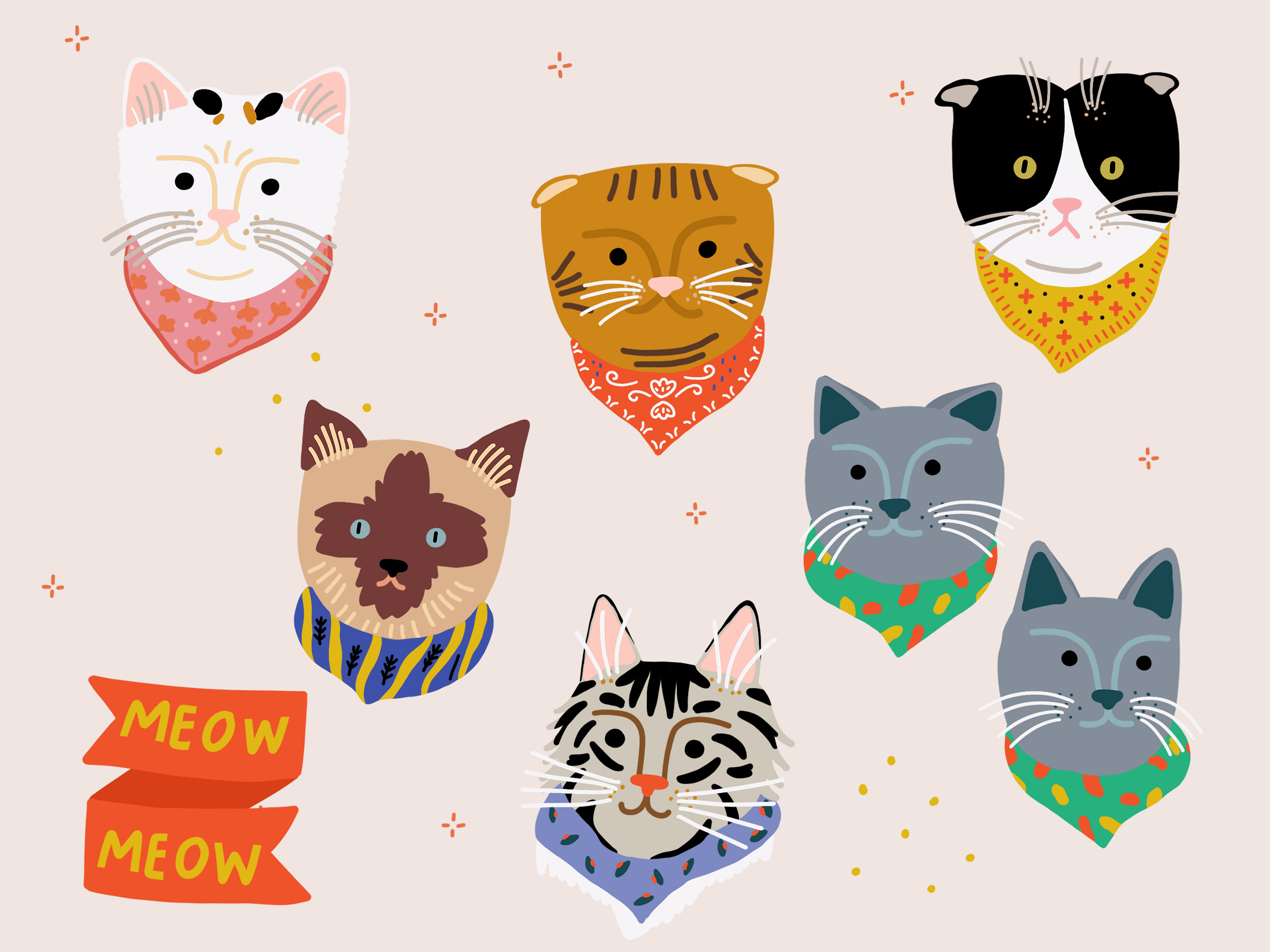 Meow Gang by Oui Studio on Dribbble