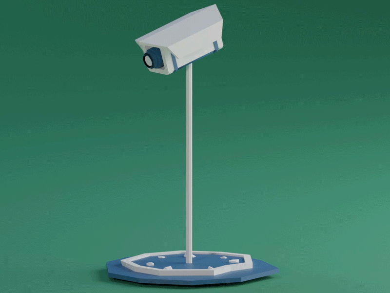 Surveillance Camera 3D Loop Animation by Sašo Goričar on Dribbble