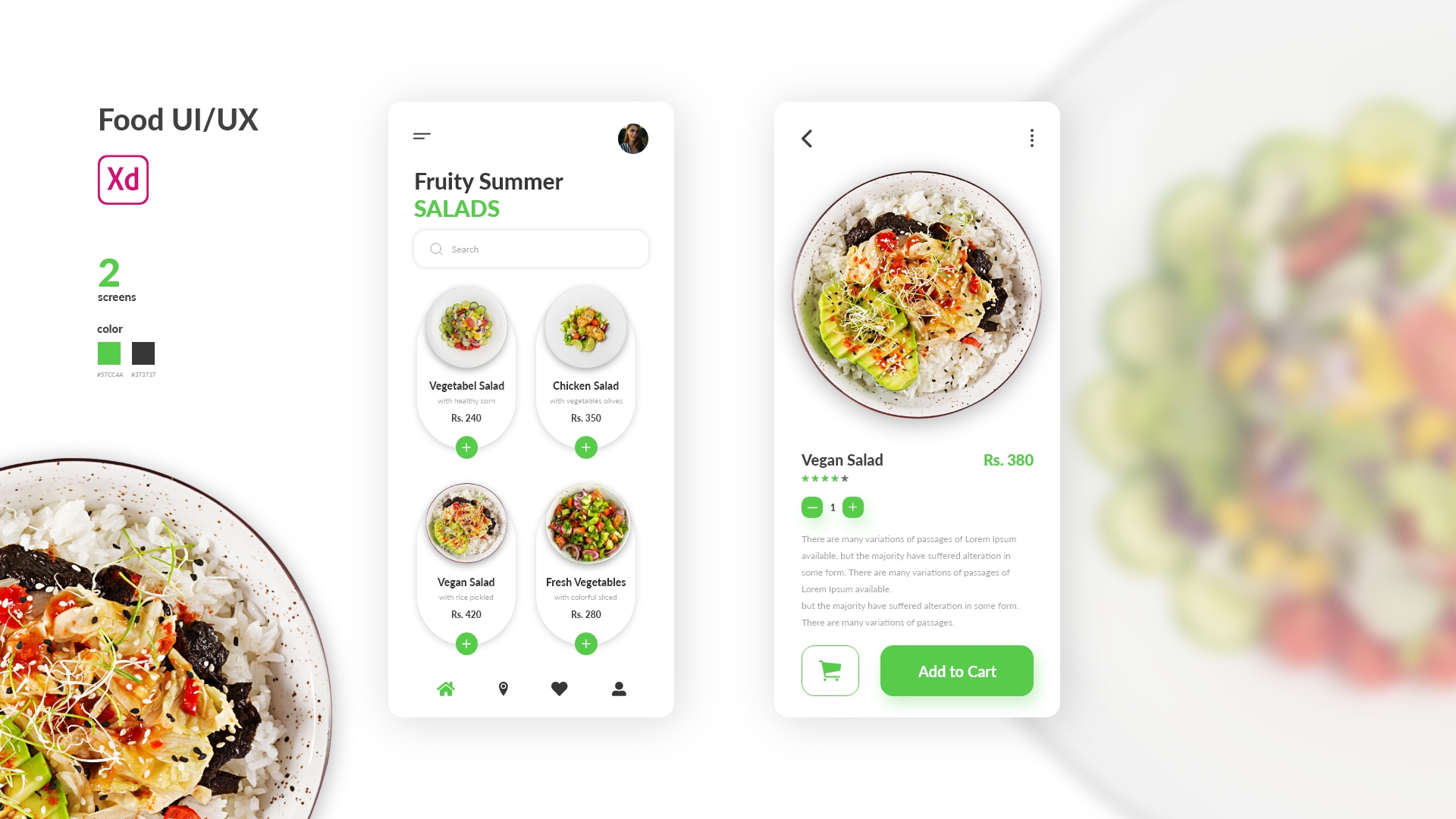 Food UI/UX by Dirghayu Joshi on Dribbble