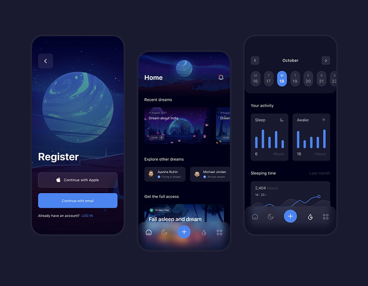 Credd - dream tracking app by Vasilije Dragicevic for Handmade Company ...