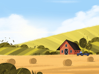Paddy field by Febin Raj for Fireart Studio on Dribbble