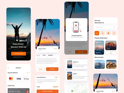 Travelling UI designs, themes, templates and downloadable graphic ...