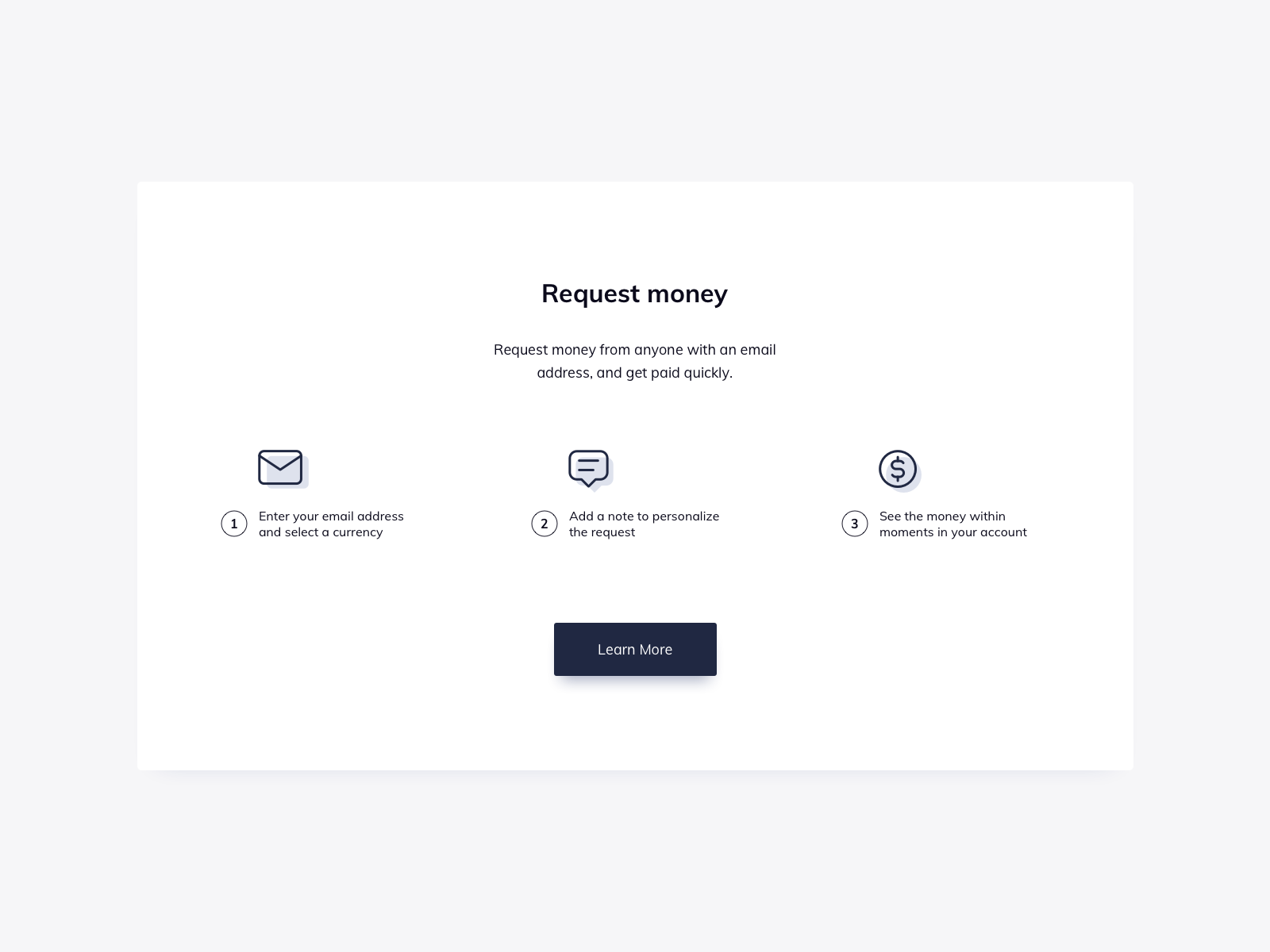 Request Money UI Design by Ildiko Gaspar on Dribbble