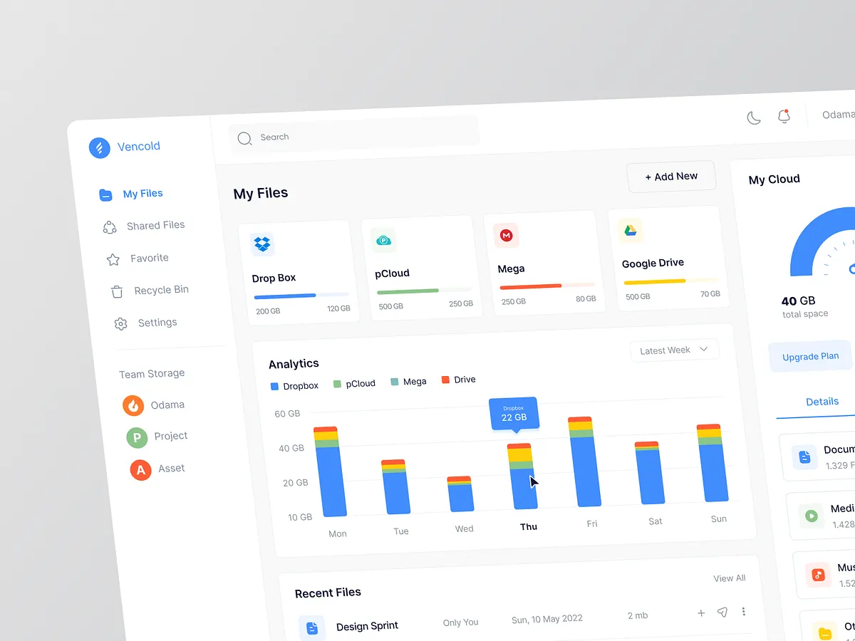 Browse thousands of Cloud Computing Dashboard images for design inspiration | Dribbble