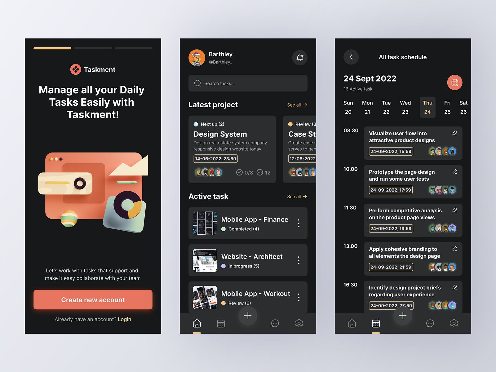 Mobile App - Task Management by Raffialdo Bayu for Enver Studio on Dribbble