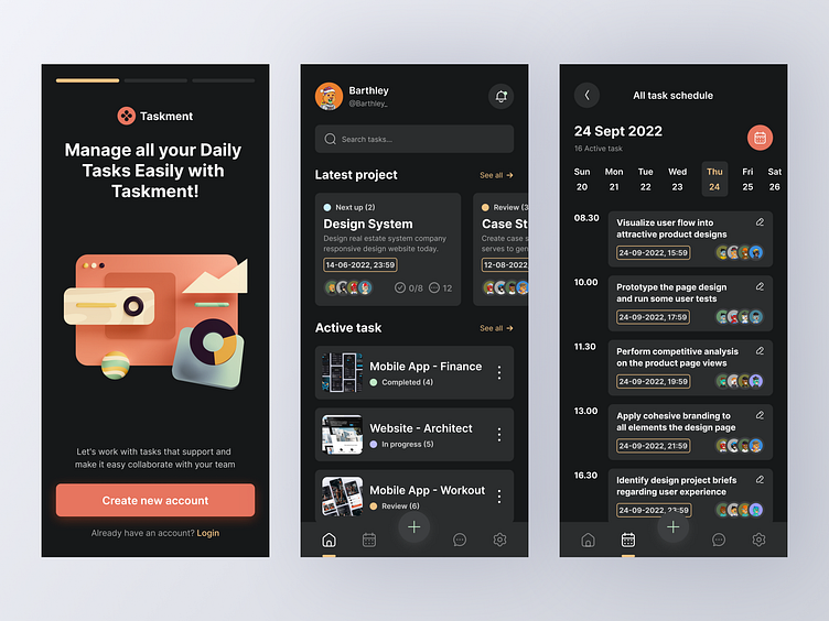 Mobile App - Task Management by Raffialdo Bayu for Enver Studio on Dribbble