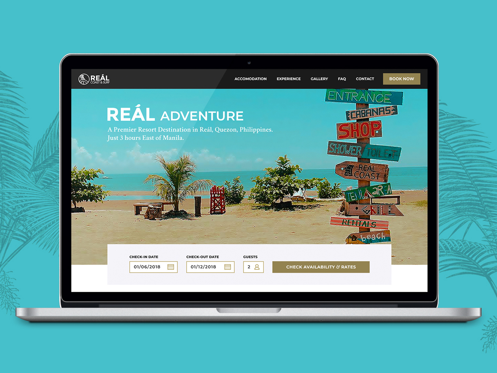 Resort Website Design by Cynna Lemoncito on Dribbble