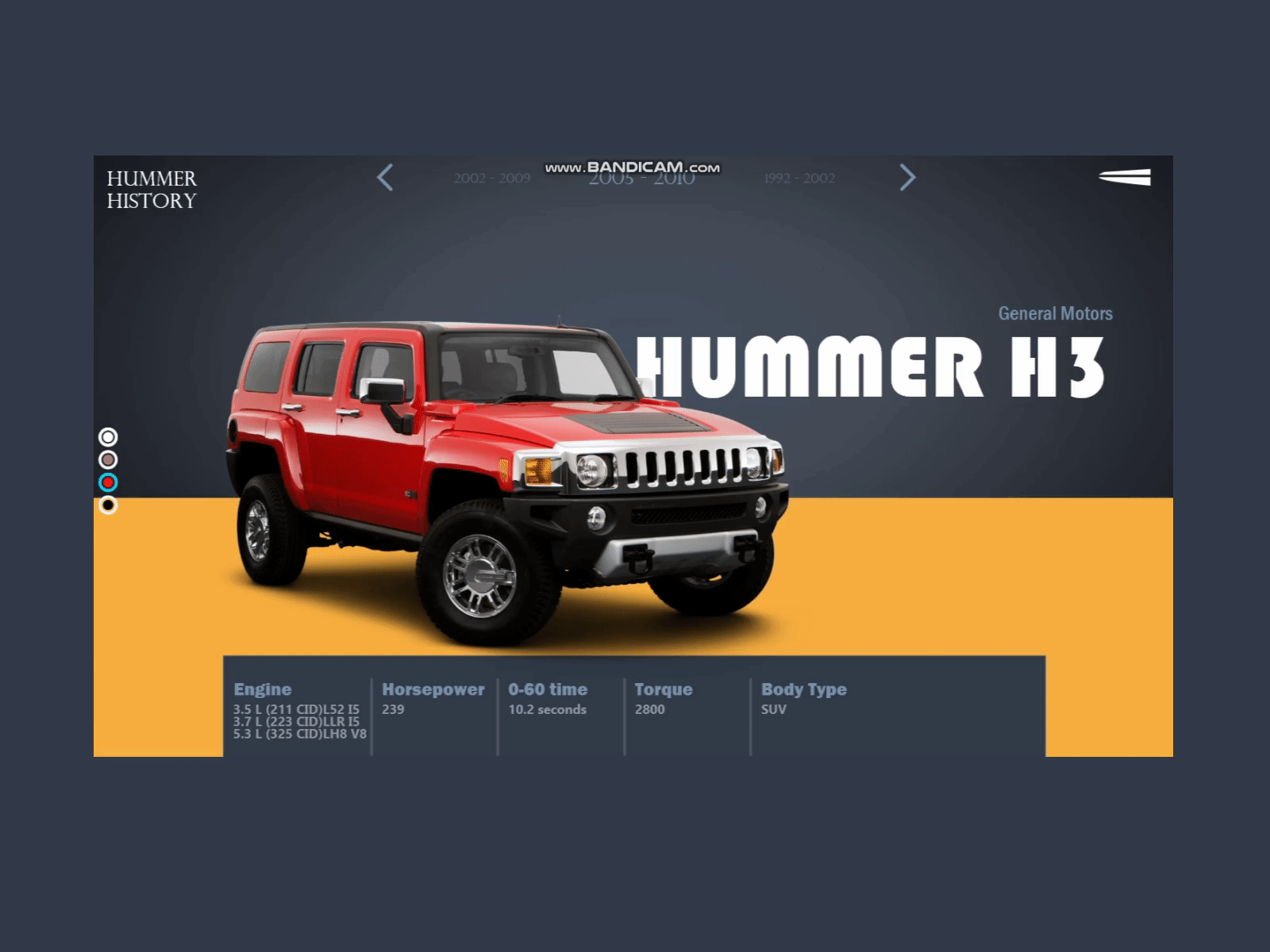Hummer History by Nahum Singh on Dribbble