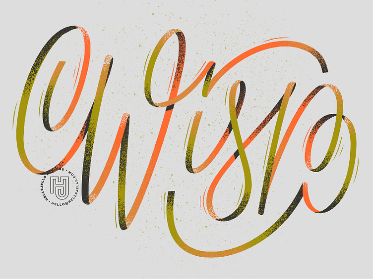 Wisp - Typetober Lettering Illustration by Hellsjells on Dribbble