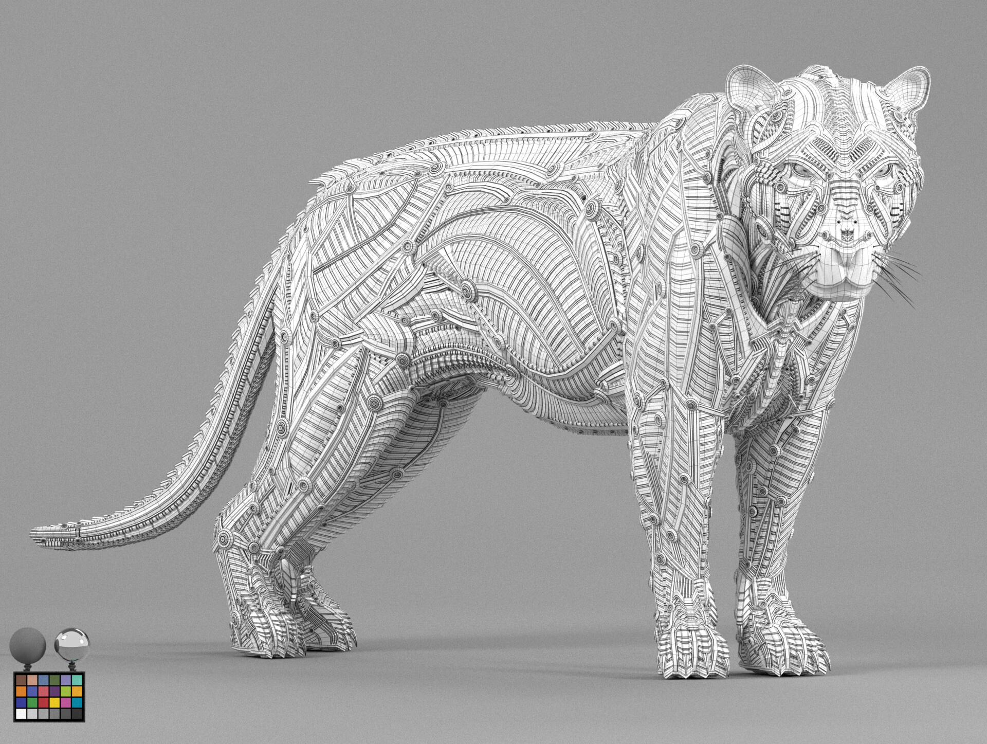 3D Tiger Art by GFX EMMA on Dribbble