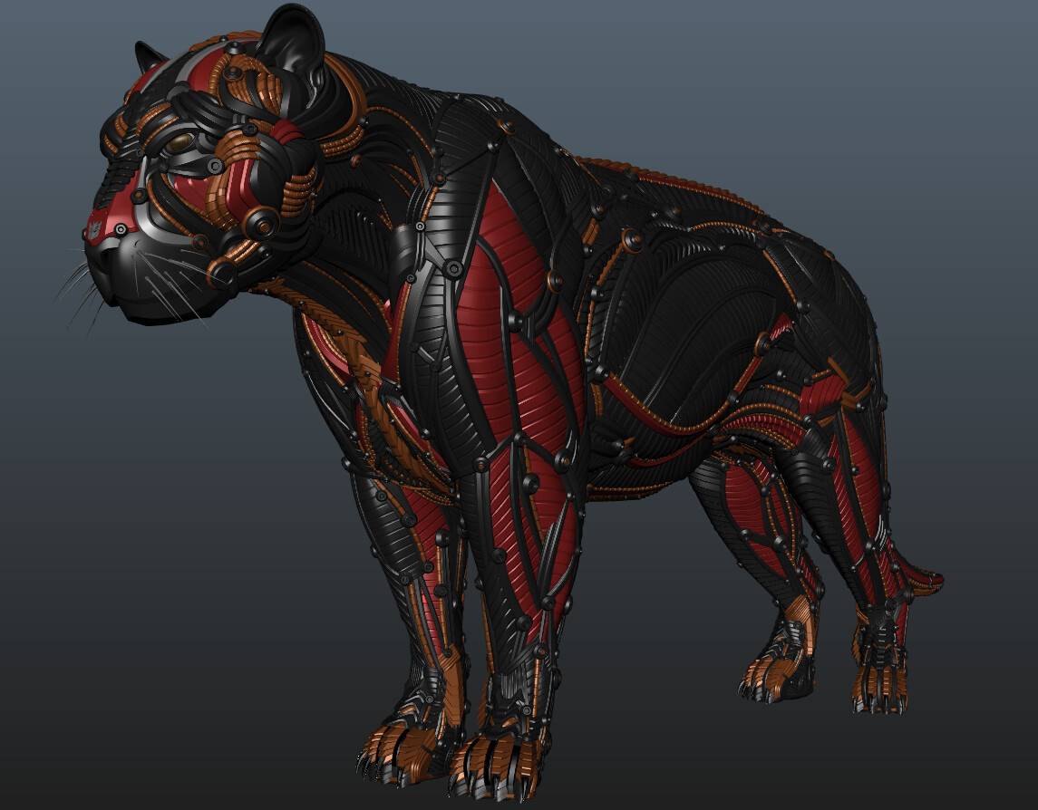 3D Tiger Art by GFX EMMA on Dribbble