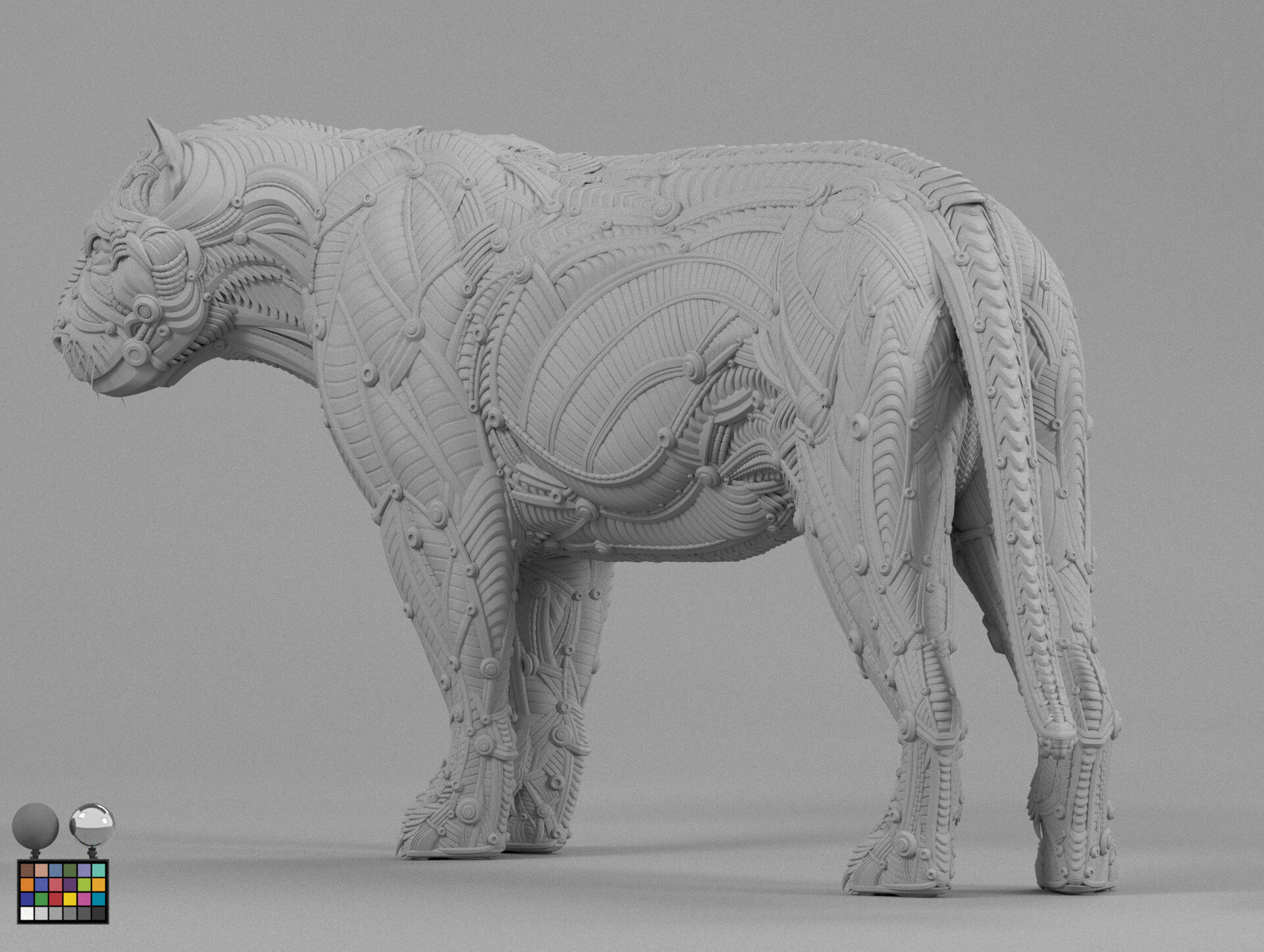 3D Tiger Art by GFX EMMA on Dribbble