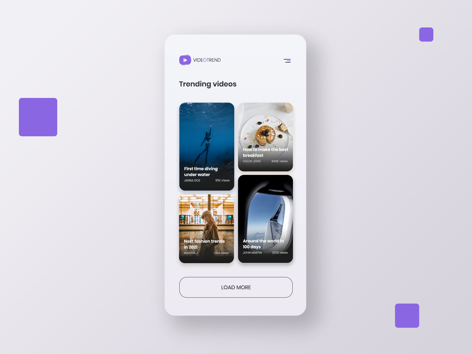 Trending UI Design | Daily UI 069 by Kristers Linde on Dribbble