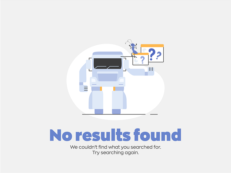 No results found by Aleksandar Savic on Dribbble