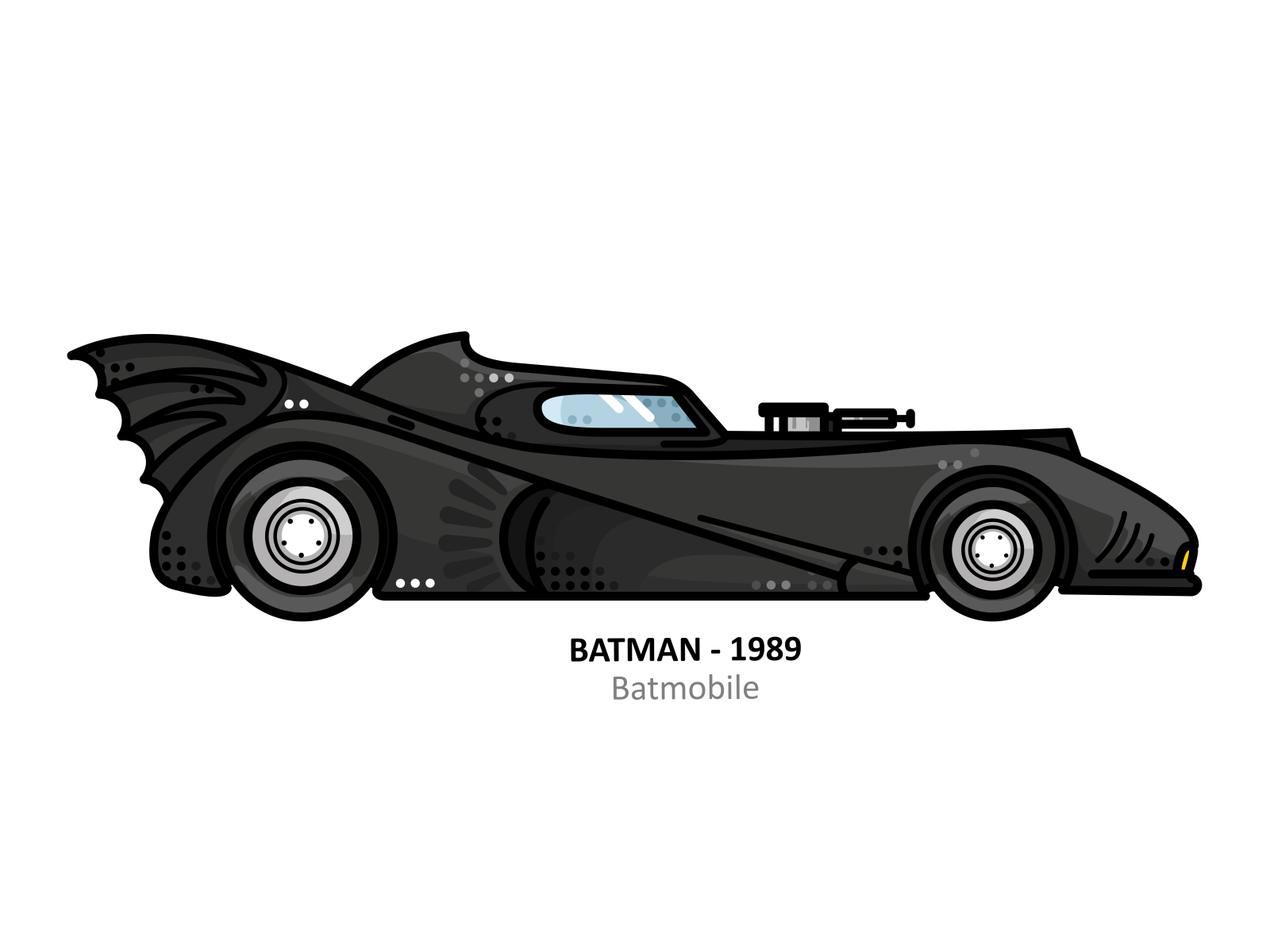 Batmobile 1989 Side View