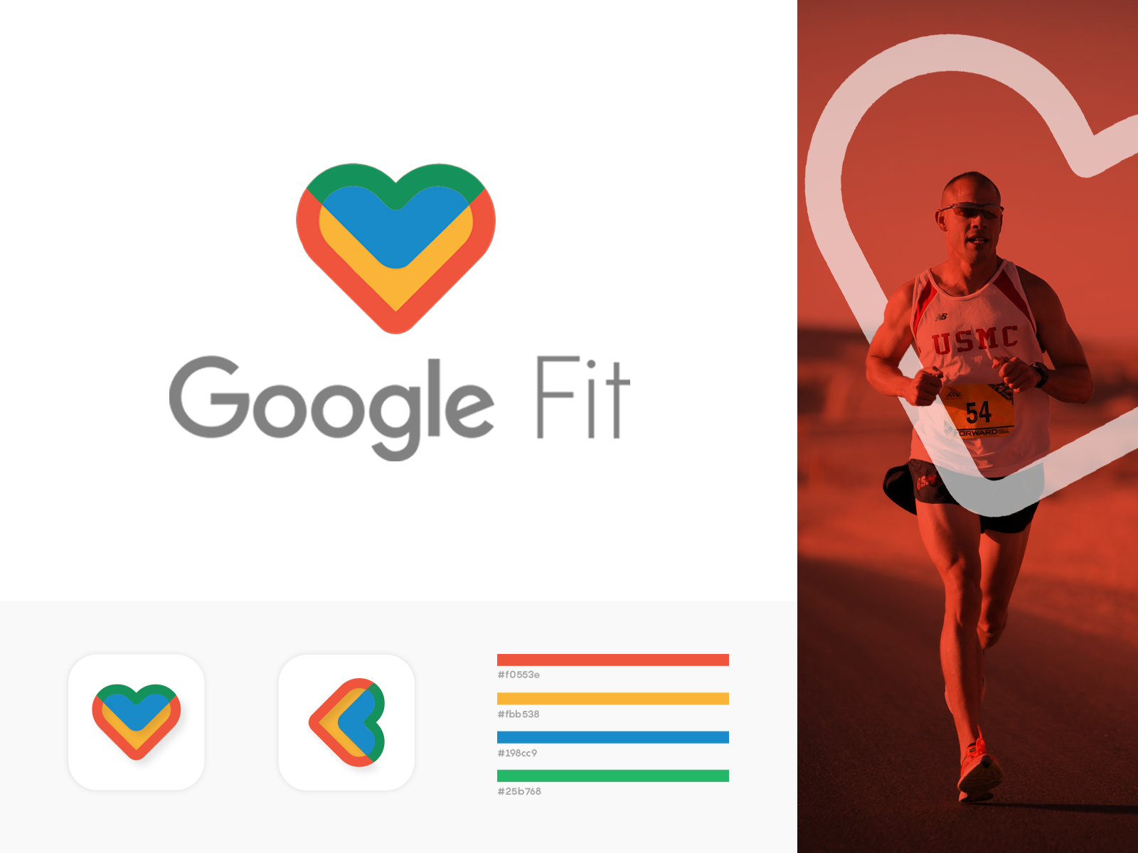 Google Fit Icon - Redesign by Rinor Rama on Dribbble