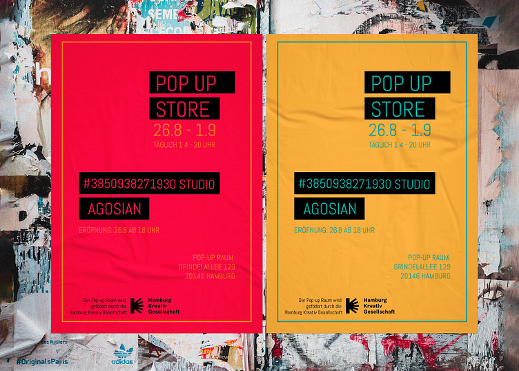 Poster for Pop Up Store by mila on Dribbble