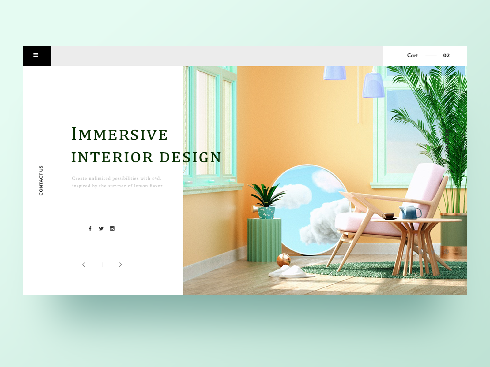 c4d express web by Kerwin_cao on Dribbble