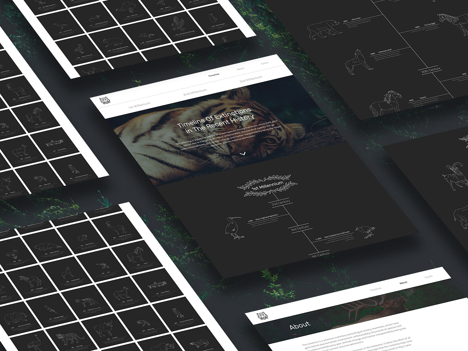 The Extinction Project by Emily Olivieri on Dribbble