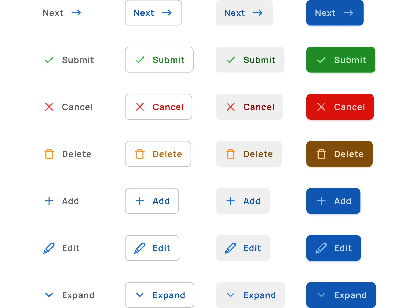 Material X design buttons redesign by Roman Kamushken for Setproduct on ...