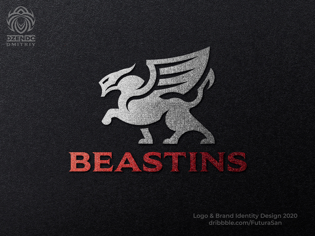 Winged beast logo by Dmitriy DZENDO on Dribbble