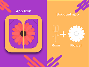 Daily UI :: 005_Bouquet_App_Icon by Johnson Martin on Dribbble