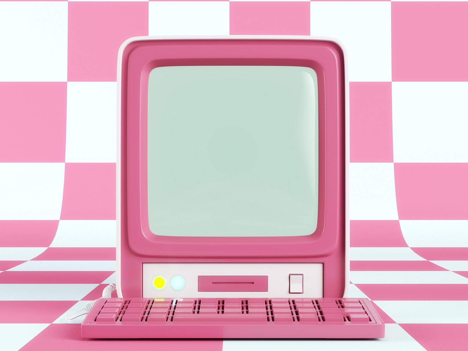 Retro styled computer by Andrii Kudrin on Dribbble