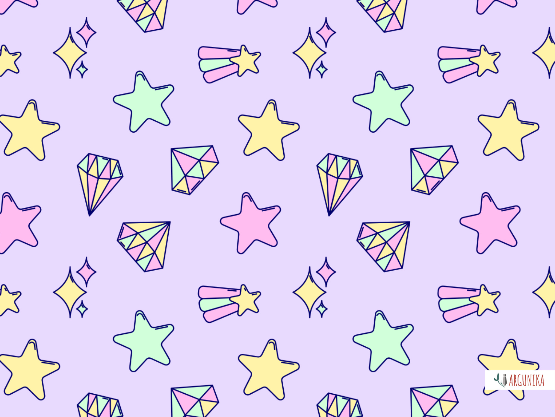 Stars and Diamonds pattern by Argunika on Dribbble