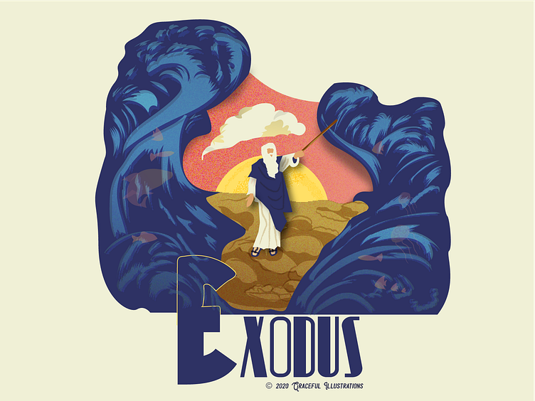 #2 Bible book - Exodus by Graceful illustrations on Dribbble