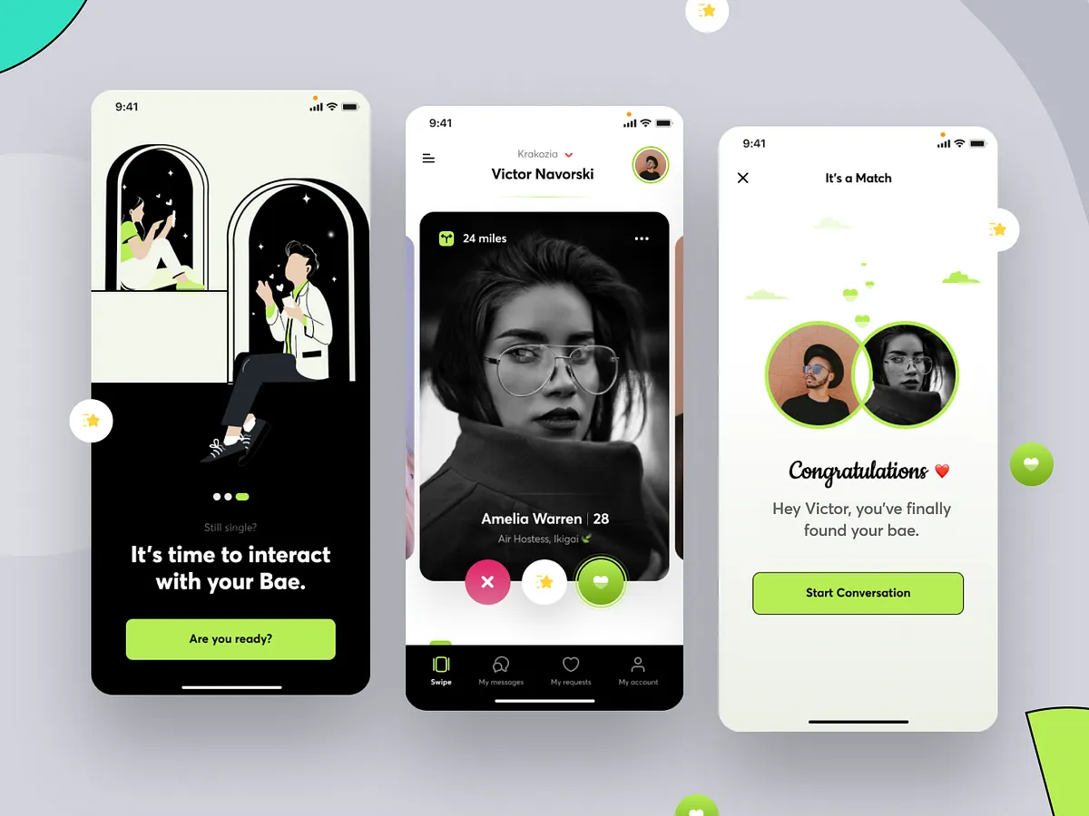 Browse thousands of Tinder UI images for design inspiration | Dribbble