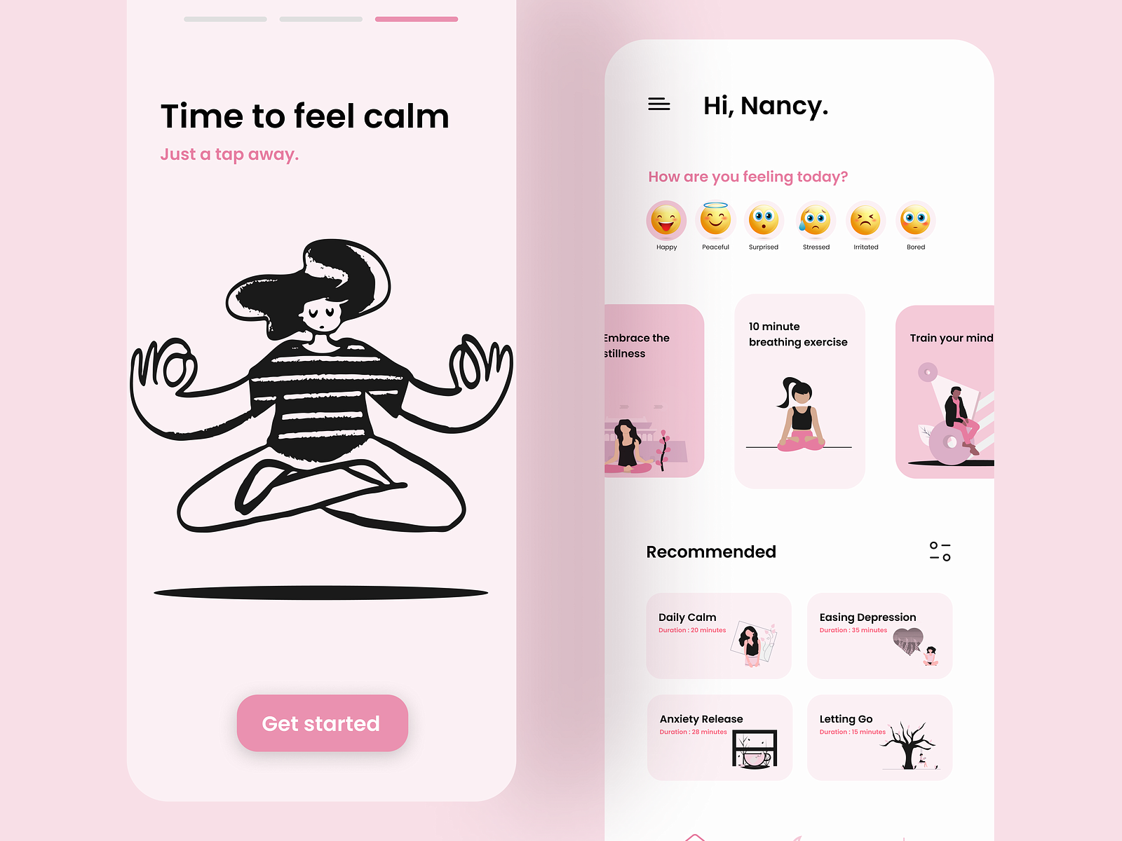 Meditation App Ui Ux Design By Pranavi Chitti On Dribbble