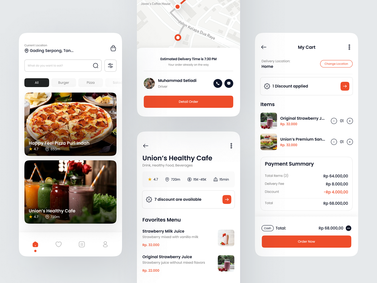 Food Order & Delivery Mobile App Concept by Rezha Aaron for Kretya ...