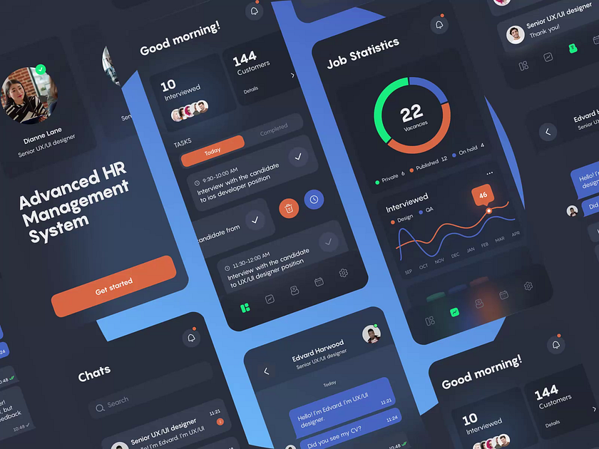 Hr App designs, themes, templates and downloadable graphic elements on ...