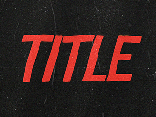 Browse thousands of Title images for design inspiration | Dribbble