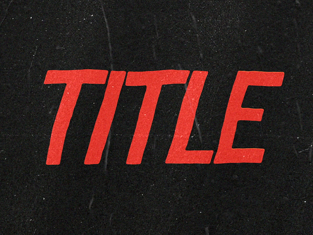 Browse thousands of Title images for design inspiration | Dribbble