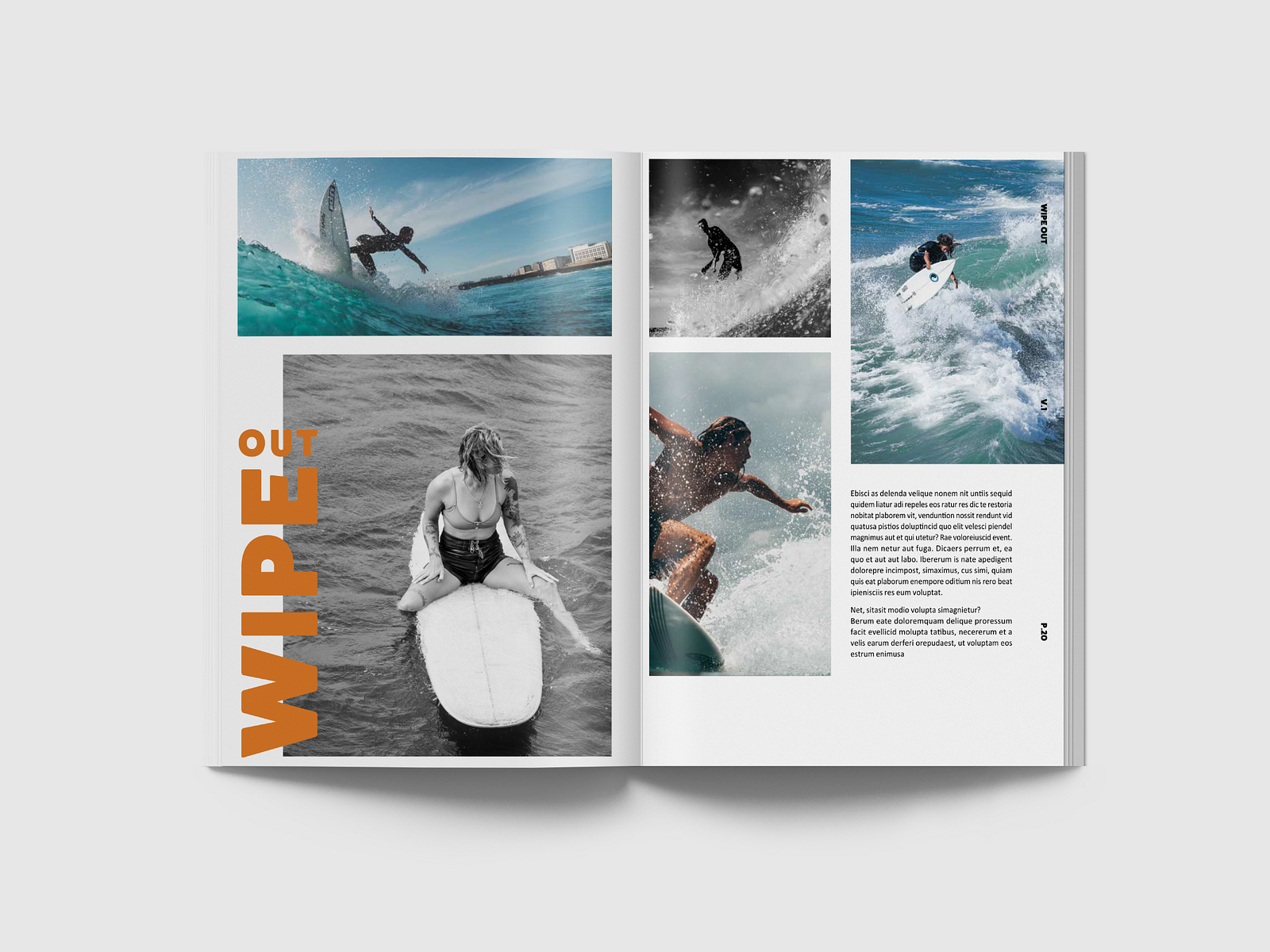 Wipe Out Magazine - Layout Exercise by Alexis Avalos on Dribbble