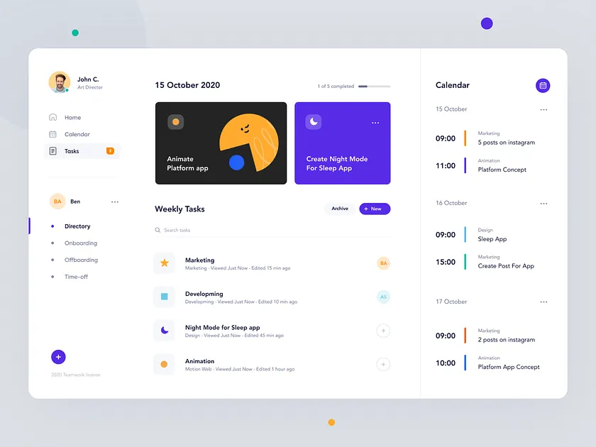 Browse thousands of Task Dashboard images for design inspiration | Dribbble