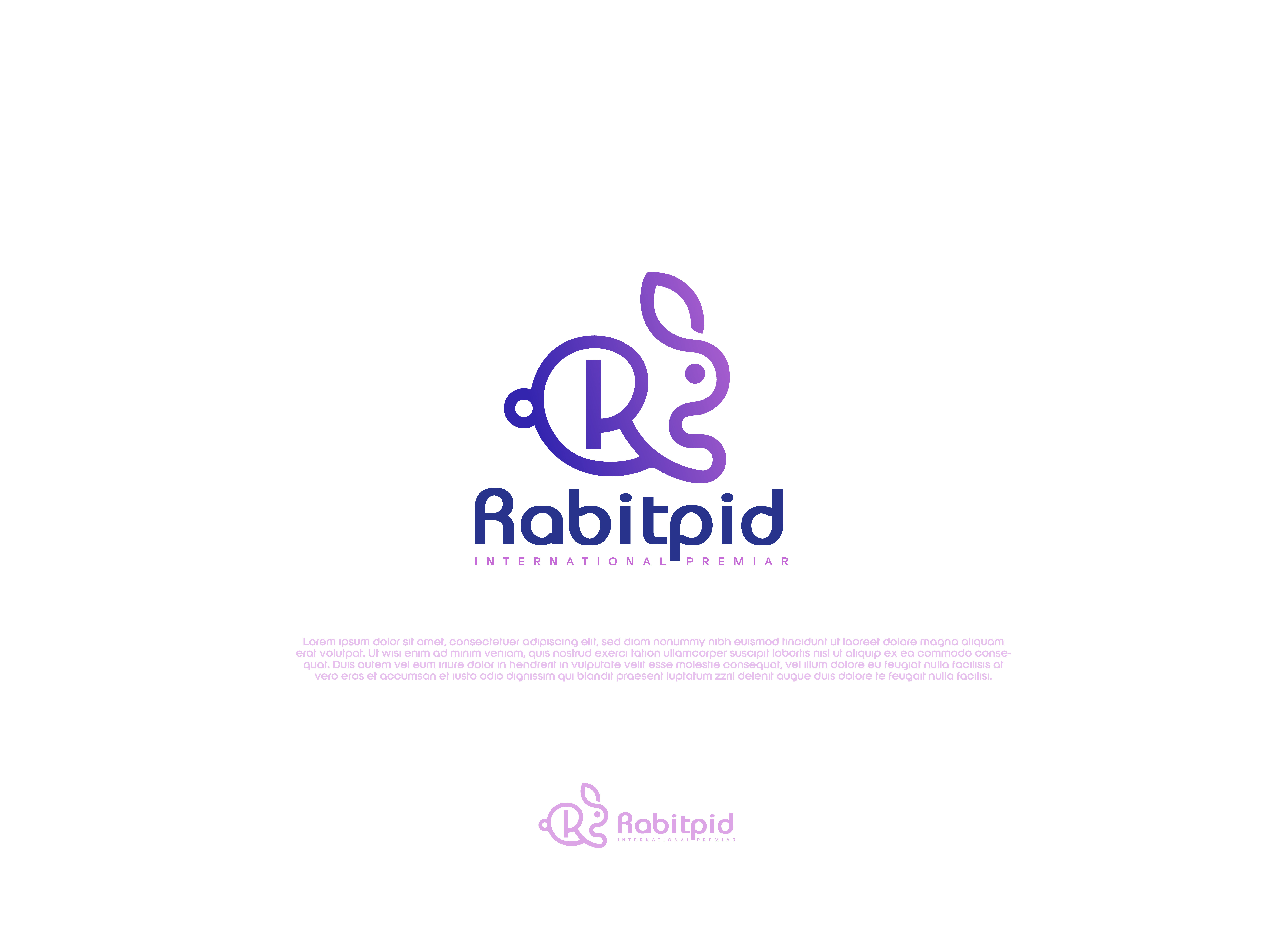 letter R + Rabbit logo concept by Sazzad Hossain onu on Dribbble
