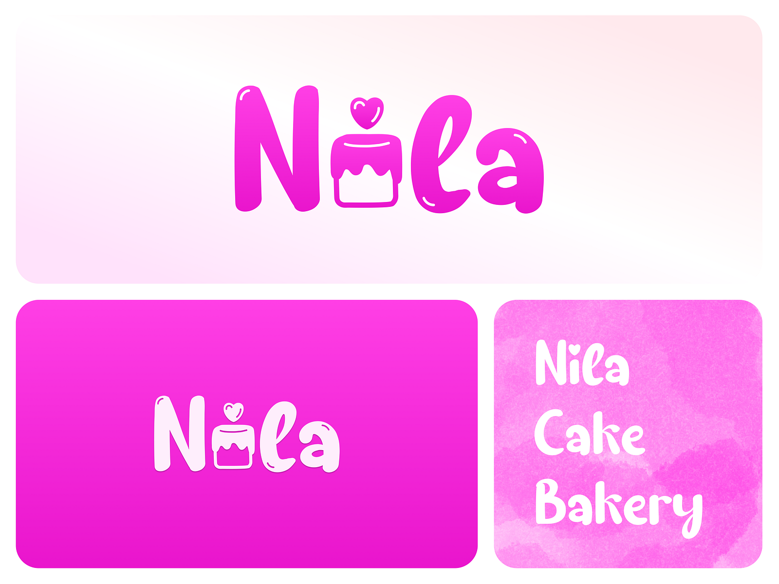 Nila Cake Bakery Logo by Mohammad Sepahvand on Dribbble