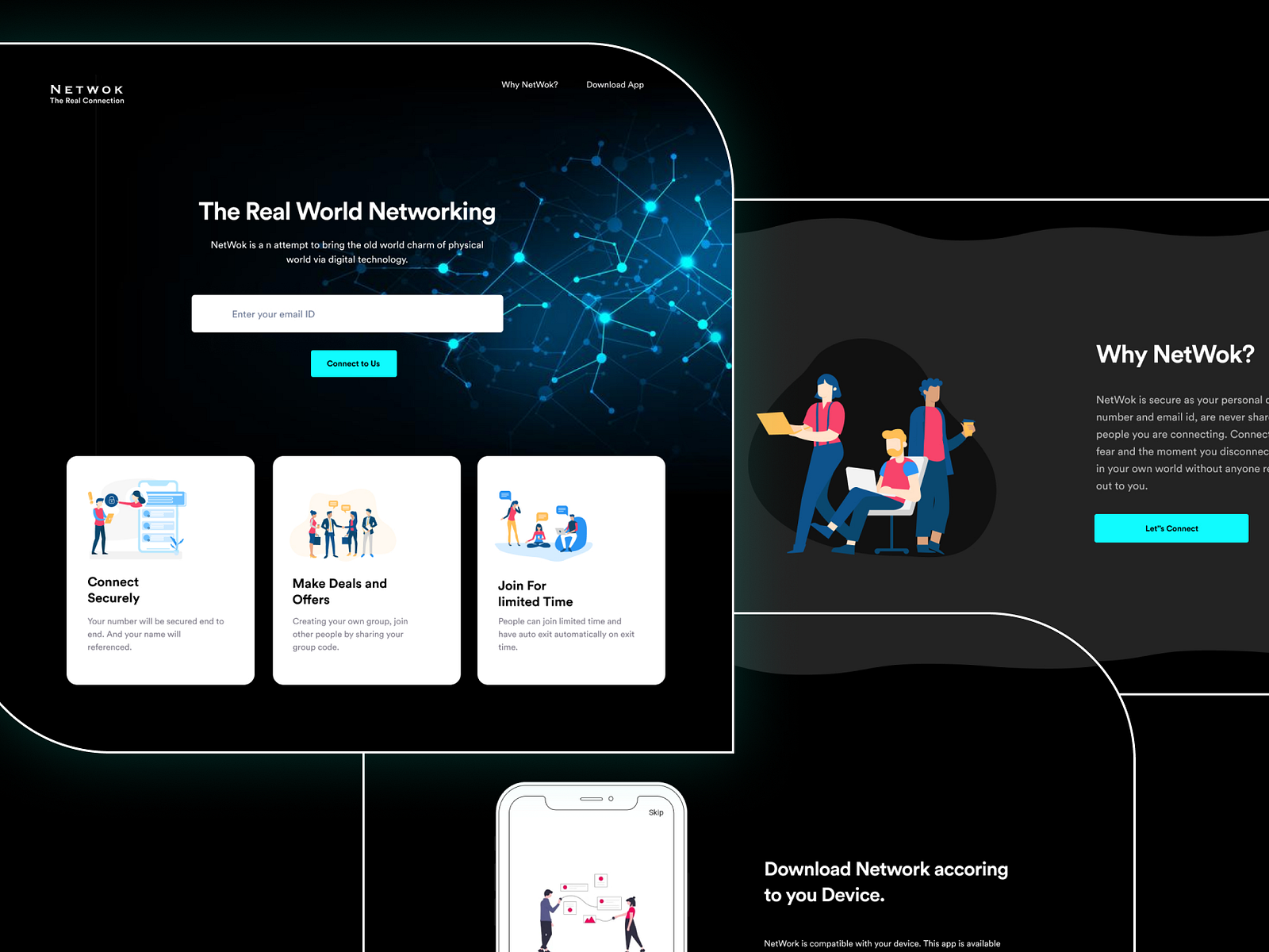 Netwok - The Real World Networking by Umesh Anghan on Dribbble