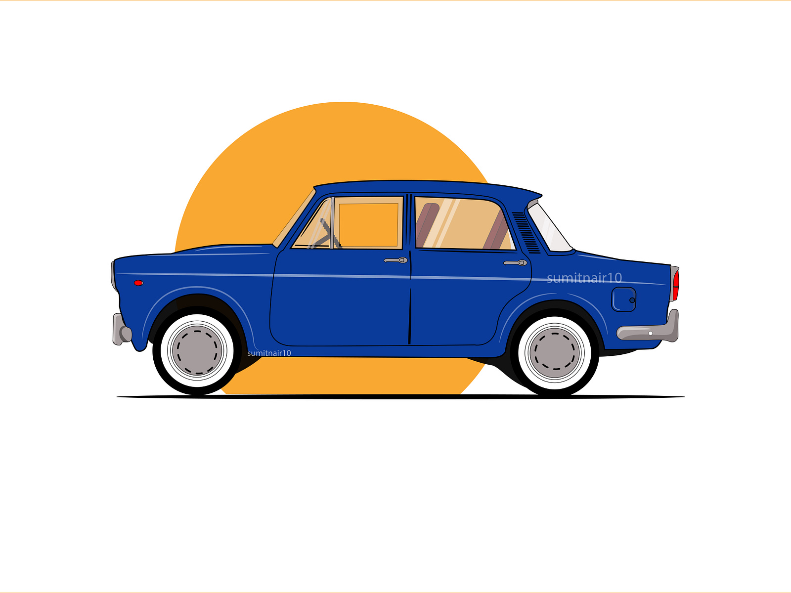 Fiat 1100 Delight a.k.a Premier Padmini by Sumit on Dribbble