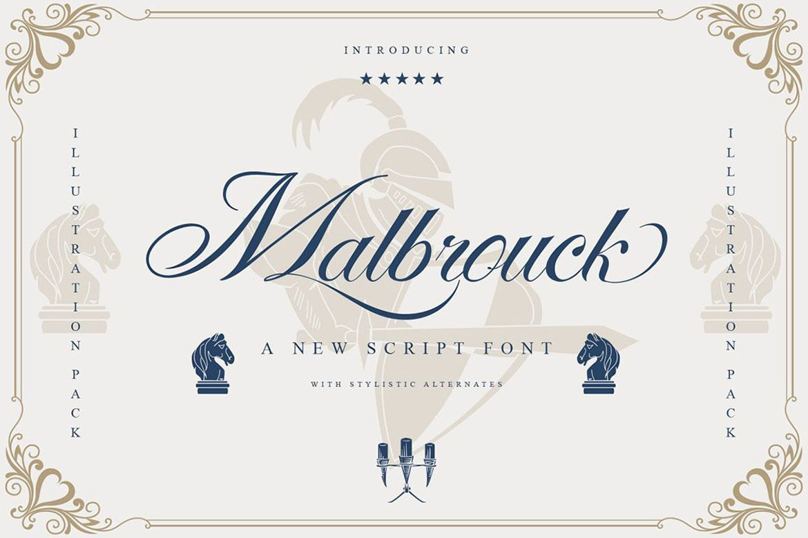 Malbrouck Classic Script Font by Deeezy on Dribbble