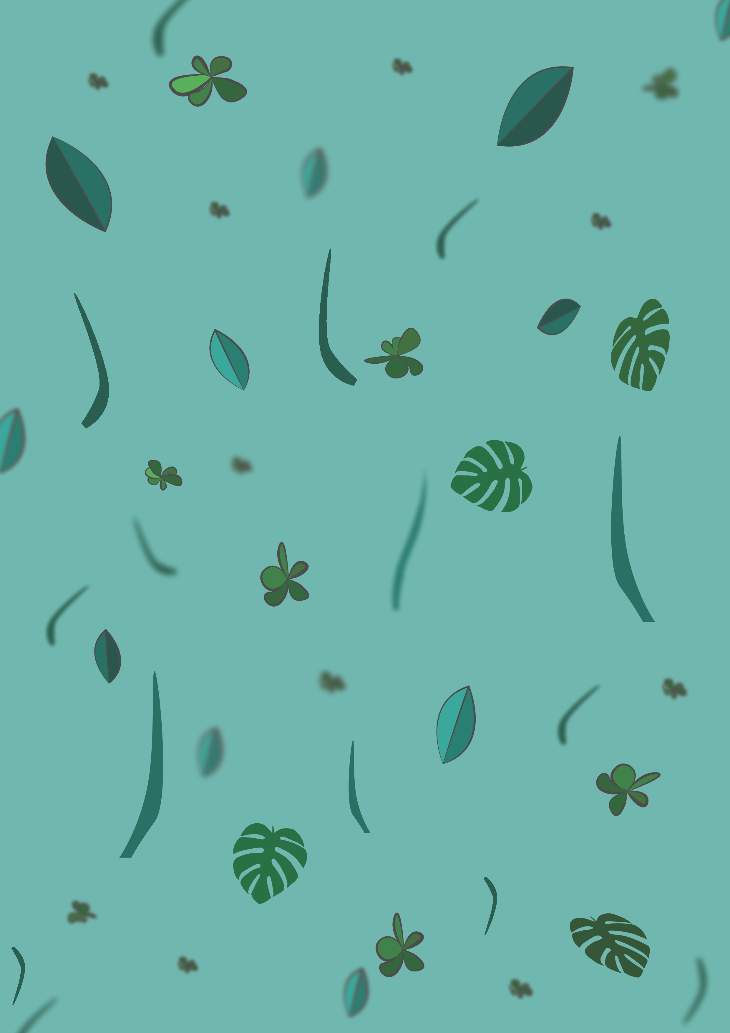 Flying Plants Leaves by Romush Tuladhar on Dribbble