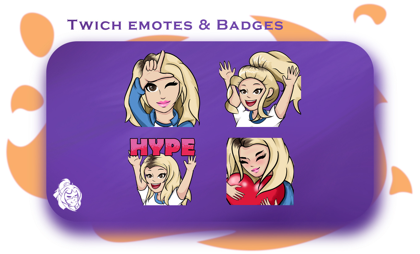 Girl`s emotes by Igor on Dribbble
