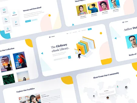 Library Website designs, themes, templates and downloadable graphic ...