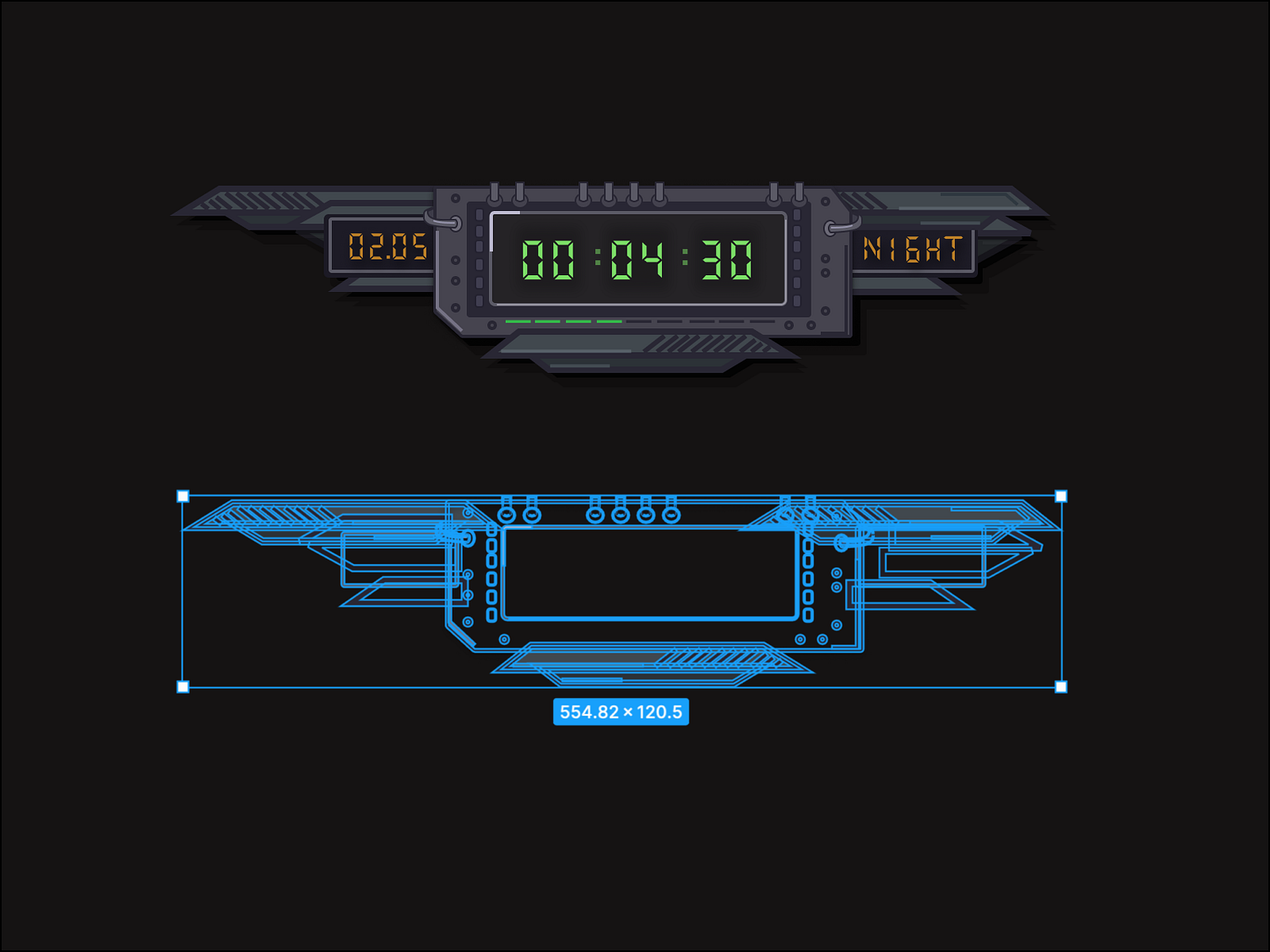 Time ui for game project by Rengised on Dribbble