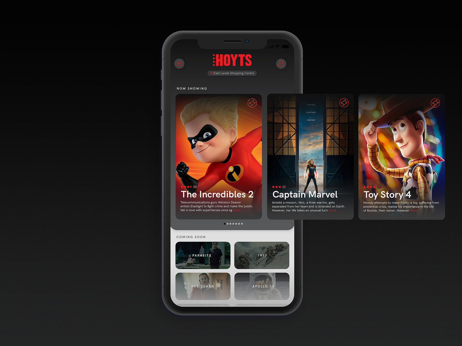 Cinema Application by Jacob Laird on Dribbble