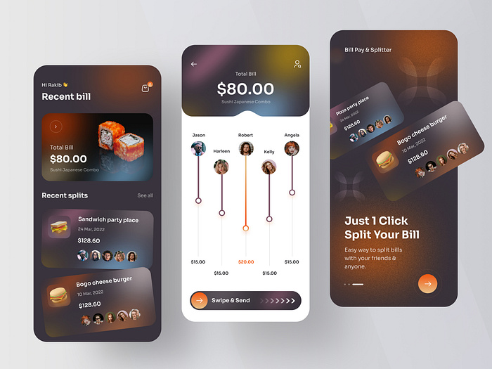 Browse thousands of Split Bill images for design inspiration | Dribbble