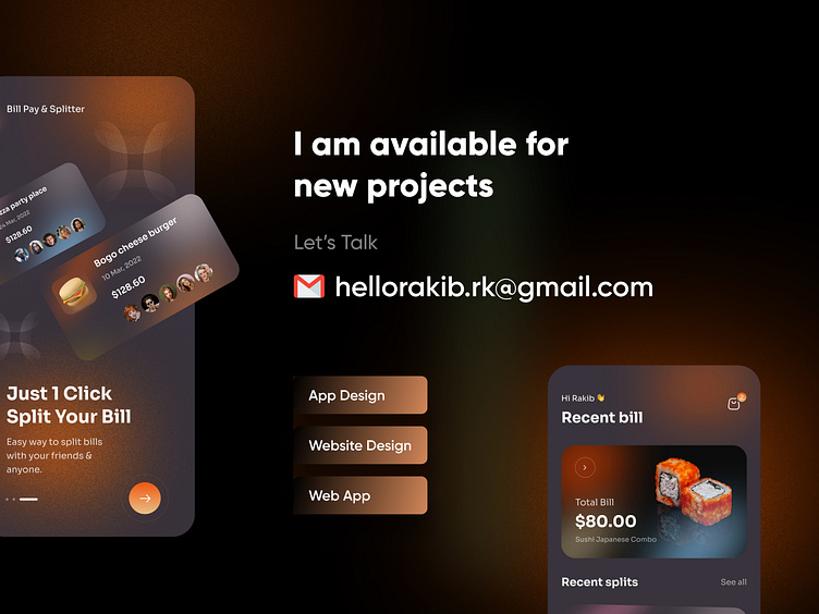 Bill Split App by Rakib Kowshar for Orizon: UI/UX Design Agency on Dribbble