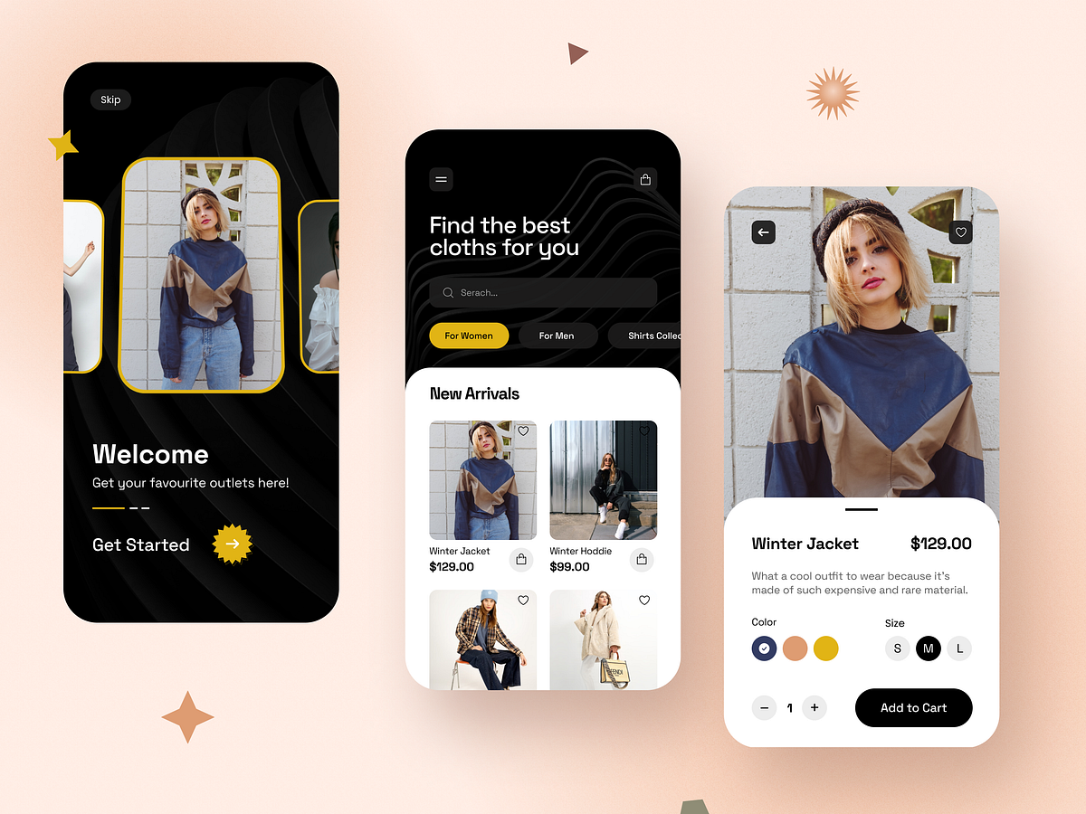 Online Fashion Store - Mobile App Design by Muhammad Usman🦄 for uiuxpo ...